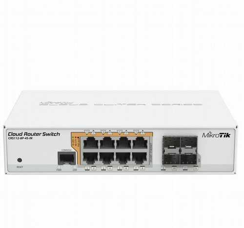 Коммутатор MikroTik CRS112-8P-4S-IN