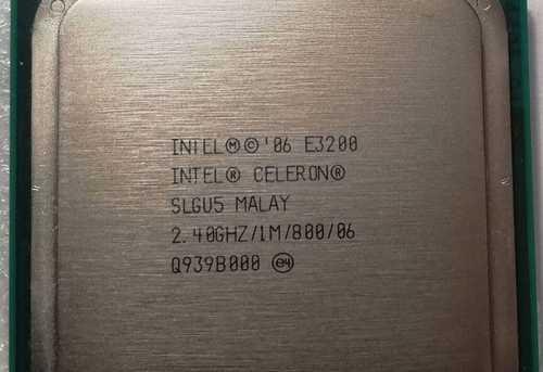 Процессор Intel Celeron E3200(775, 2400MHz, 2c/2t)