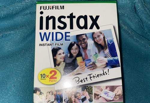 Катриджи для instax wide 20 снимков