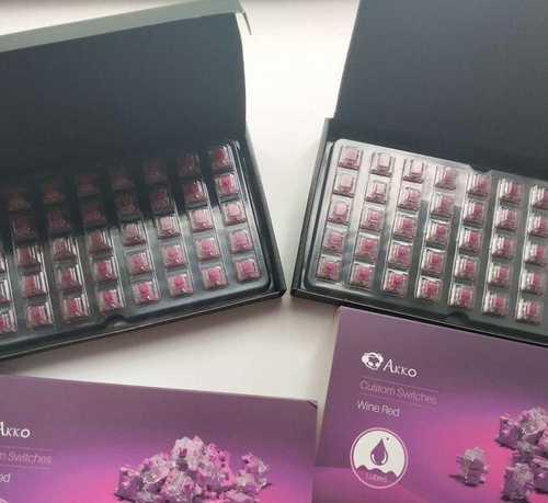 Свитчи для клавиатуры akko wine red