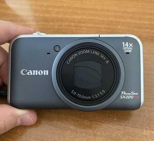 Компактный фотоаппарат canon powershot sx220 HS