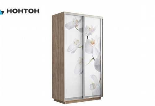 Шкаф-купе 2-х дверный Нонтон сонома / орхидея бела
