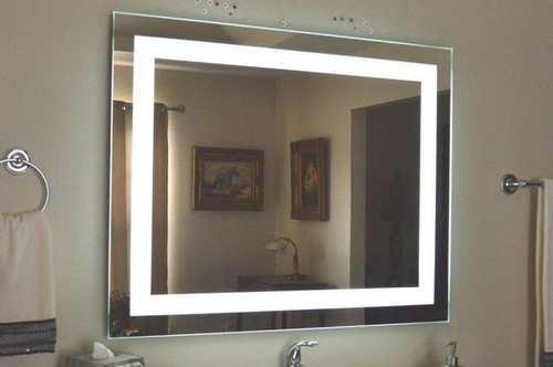 Зеркало гримёрноое для ванной подстветка LED neon