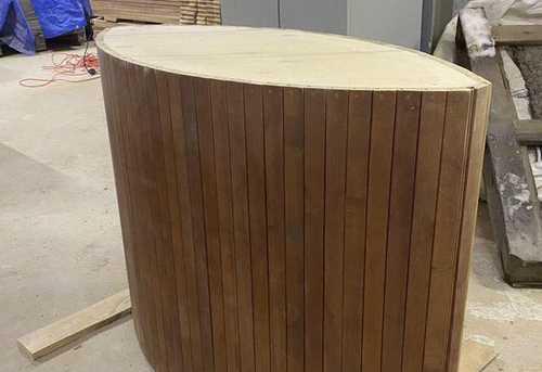 Подстолье для стола из массива дерева термо береза