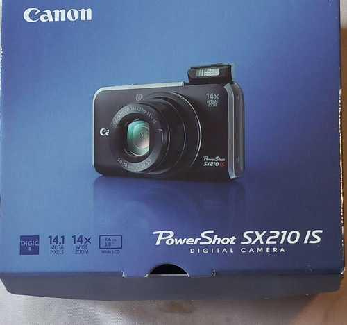 Цифровой фотоаппарат canon SX 210 ls