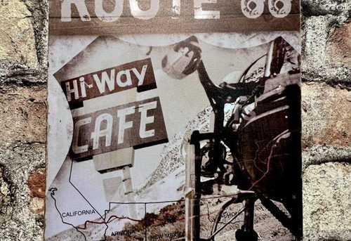 Декор на стену Route 66 Motorcycle Арт 0023