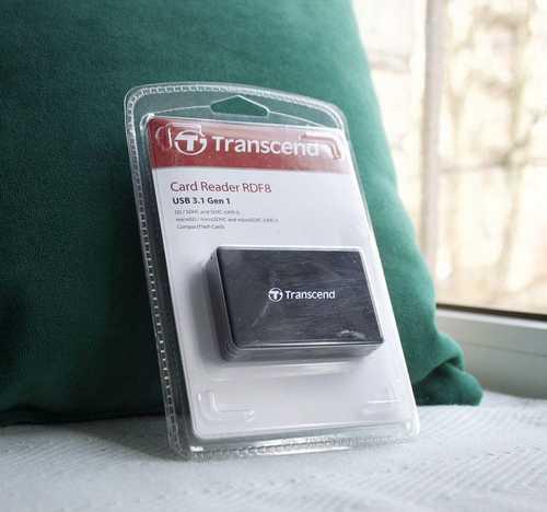 Картридер Transcend USB3.1 I CF SD microSD