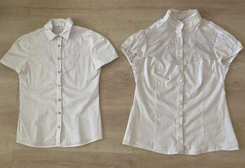 Блузки белые на девочку 146-152
