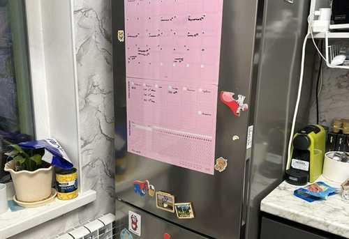Холодильник LG GA-B509cazl серебристый