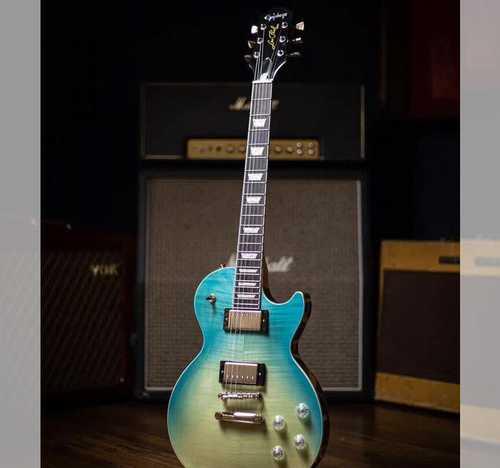 Epiphone Les Paul Modern Figured Caribbean Blue Fa