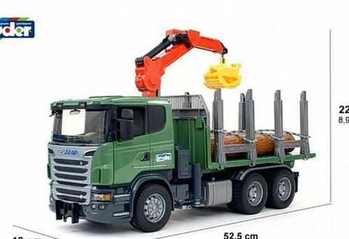 Лесовоз Bruder Scania, машинки детские