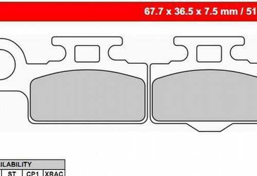 FDB2110DX Тормозные колодки дисковые moto, блистер