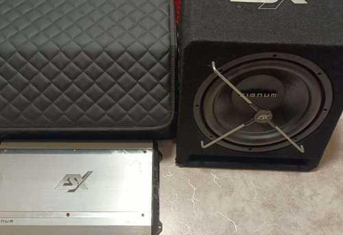 Сабвуфер ESX Signum SE300 + усилитель ESX SE4120