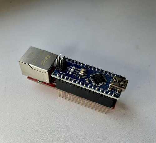 Arduino nano ATmega328P + Ethernet shield