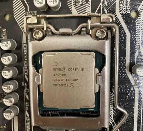 Intel core i5 7400 + Asus prime b250m-k + Кулер