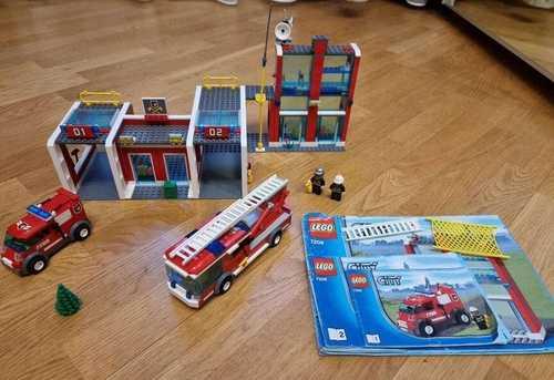 Lego City 7208 пожарная станция