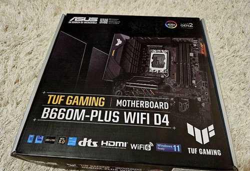 Asus TUF gaming B660M-plus wifi D4, s1700 (Новая)