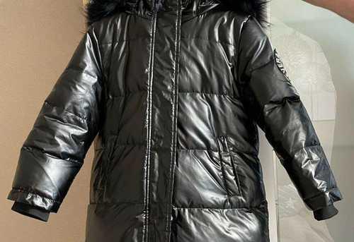 Черная зимняя куртка 120