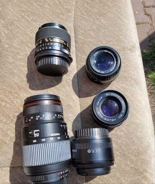 Продам объективы Canon, Zenit, Sigma, Kaligar