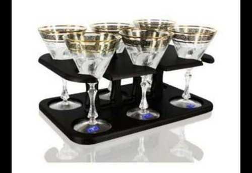 Хрустальные стаканы для мартини