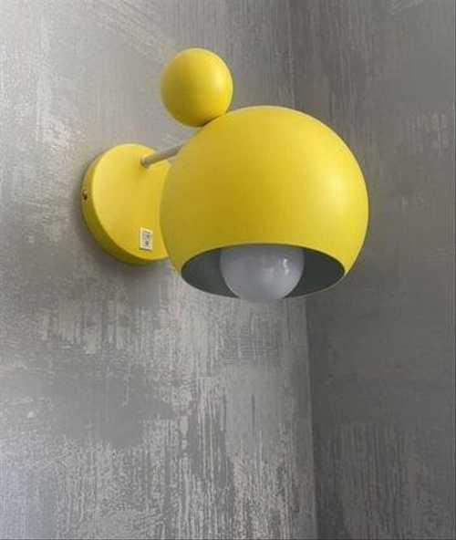 Детская лампа желтая в идеале