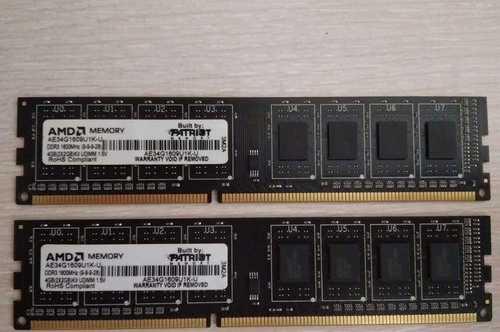 Оперативная память DDR3 4GB / 2GB + 2GB