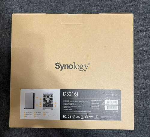 Сетевое хранилище nas synology ds216j новое