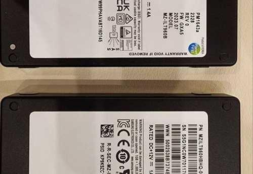 SSD Samsung pm1643a 960гб серверный