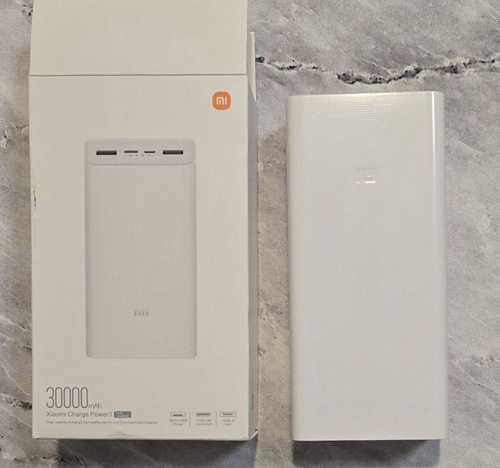 Powerbank Xiaomi 30000 mAh белый