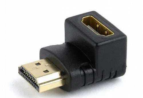 Переходник hdmi шт - hdmi гн, угловой 90 градусов