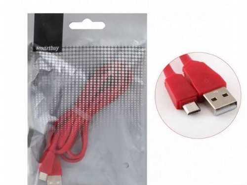 Кабель Smartbuy USB - micro USB, плоский, длина 1