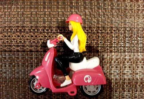 Кукла barbie mattel на мотоцикле