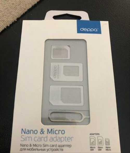 Адаптер sim карт nano micro
