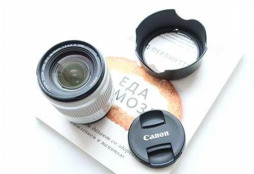 Объектив Canon EF-S 18-55 IS STM + бленда