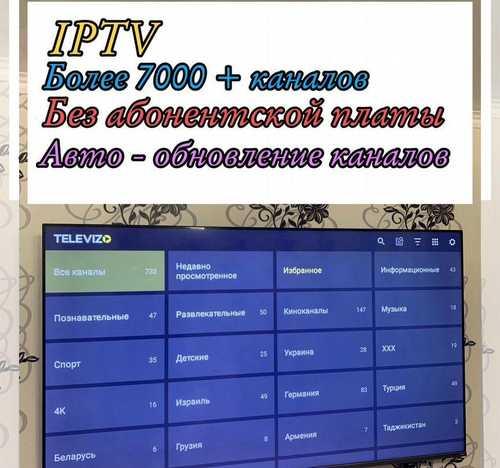 Iptv каналы более 7000 