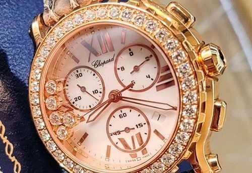 Chopard золотые часы с бриллиантами оригинал