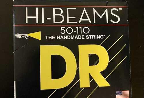 Струны для бас-гитары DR hi beams 50-110