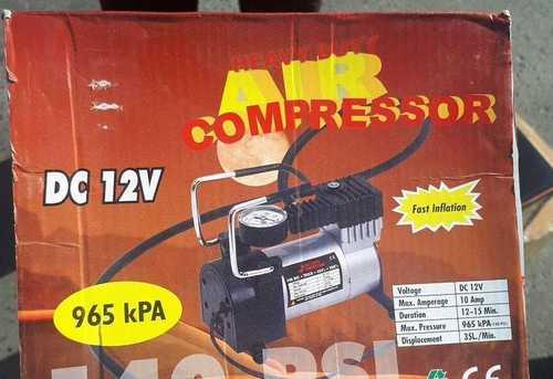 Автомобильный компрессор 12 Вольт, 10,5 атмосфер