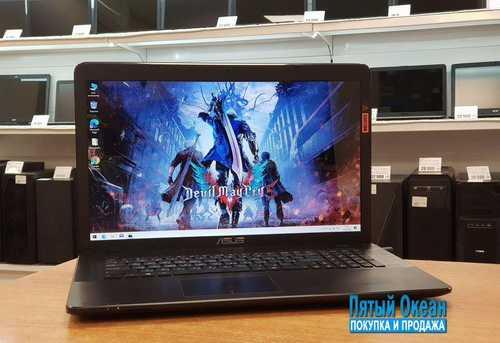 Ноутбук Asus 17, Core i5 4210, RAM 8Gb, GeForce 2G