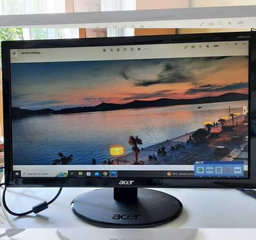 Монитор acer 21.5 dvi   vga 16:9 fullhd