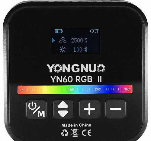 Светодиодный осветитель Yongnuo YN60RGB II Black