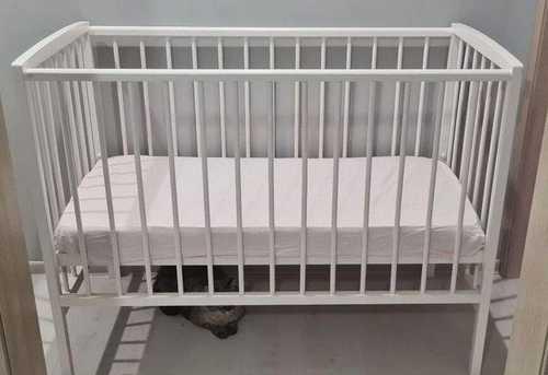 Детская кроватка 120 60 с матрасом