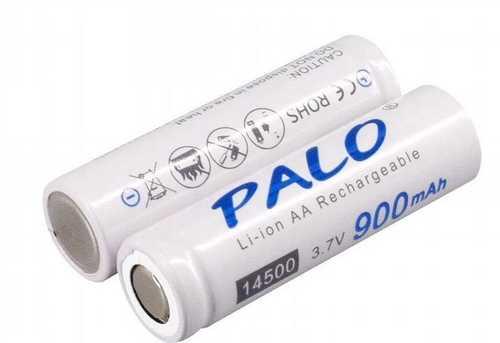 2 шт Аккумулятор Palo 14500 3,7V 900mAh литий-ионн