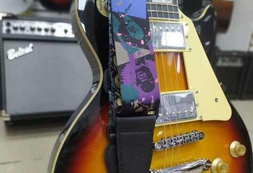 Ремень для гитары широкий цветной