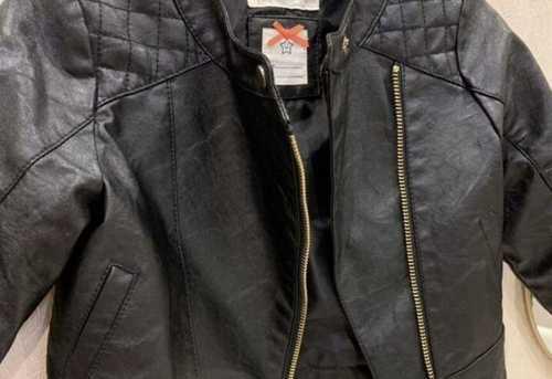Кожаная куртка H&M для девочки 86-92 размер