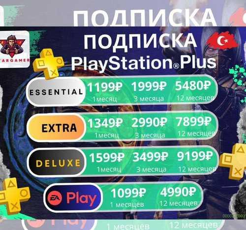 Подписка Ps Plus для PS4/PS5 (Арт.78908)