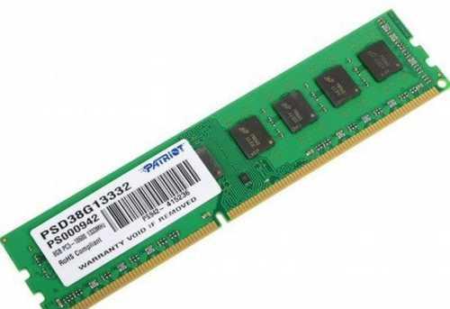 8 гб озу / RAM Patriot DDR3 PSD38G13332