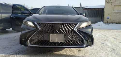 Camry 70 Передний бампер в стиле Lexus Z9EF1