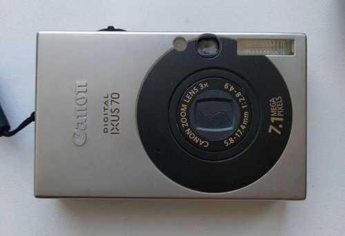 Цифровой фотоаппарат Canon digital ixus 70