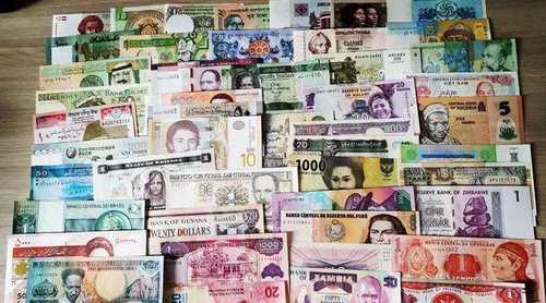 Коллекция банкнот с 50 стран мира UNC